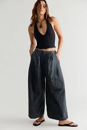 Free People Concrete Solid Trousers - Black