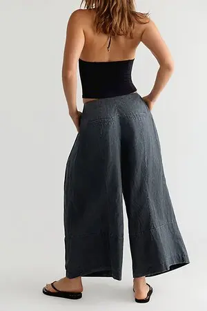 Free People Concrete Solid Trousers - Black