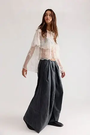 Free People Concrete Solid Trousers - Black
