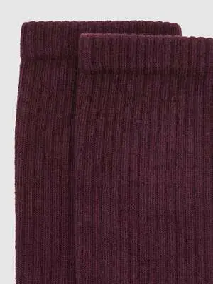 REISS Maxim Cotton-blend Ribbed Socks