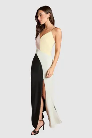 Coast Colour Block Maxi Dress - Multi