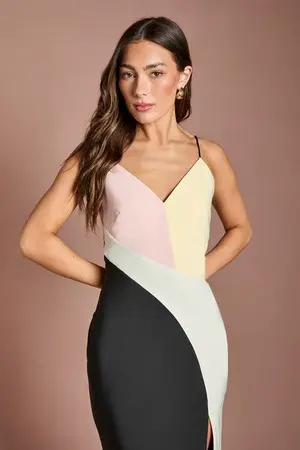 Coast Color Block Maxi Dress