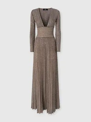 Missoni Long Dress With Deep Neckline And Sequins