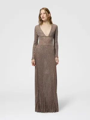 Missoni Long Dress With Deep Neckline And Sequins