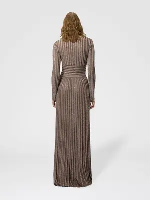 Missoni Long Dress With Deep Neckline And Sequins