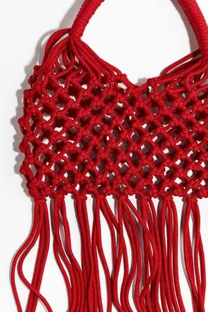 H&m Fringed Net Handbag