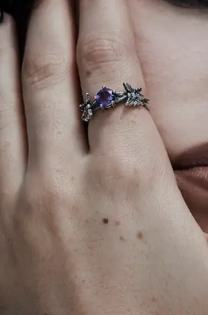 DISTURBIA Maypole Sterling Fairy Ring - Silver