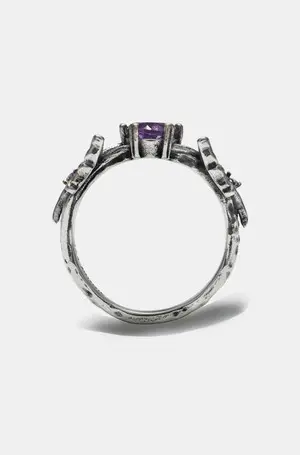 DISTURBIA Sterling Amethyst Fairy Ring