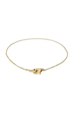 UNODE50 18k -plated Necklace With Interlocking Carabiner Detail