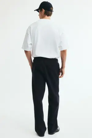 H&M Relaxed-fit Interlock Sweatpants - Navy Blue
