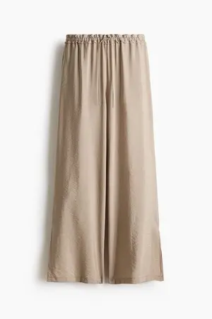 H&m Viscose-blend Drawstring Pants - Beige
