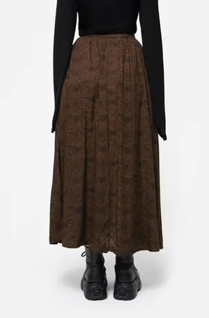 DISTURBIA Rosamoth Button Up Midi Skirt