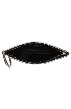 TOM FORD Python Embossed Leather Clutch