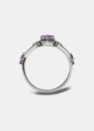 DISTURBIA Devotion Sterling Amethyst Ring