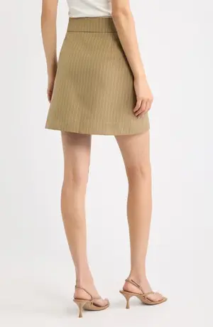 Oddmuse Pinstriped Mini Skirt