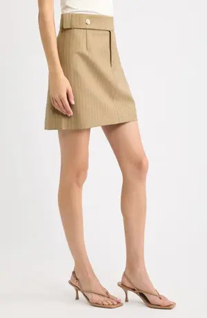 Oddmuse Pinstriped Mini Skirt