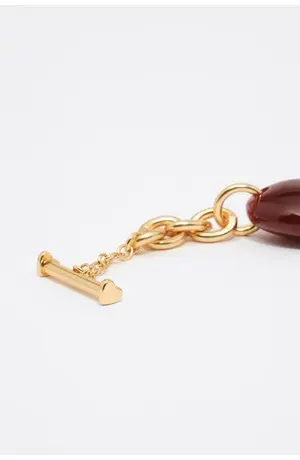 Bimba Y Lola Resin Hearts Necklace