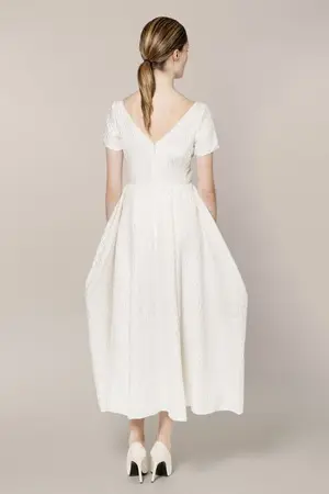 ROKSANDA Vaela Tea Length Bridal Dress