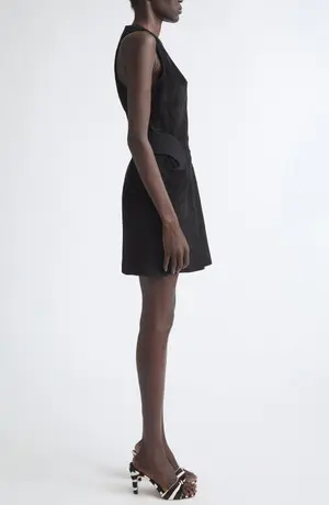 FERRAGAMO Sleeveless Suede Mini Dress