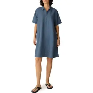 Eileen Fisher Classic Collar Shirtdress - Cold Spring