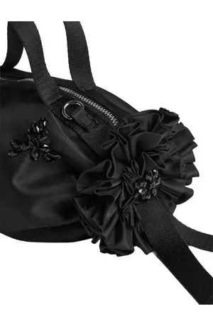 Simone Rocha Embellished Mini Double Ribbon Rosette Bag