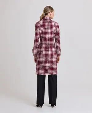 REALLY WILD CLOTHING Wool And Mohair Check Coat