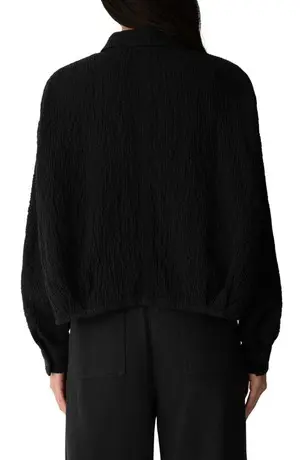 Eileen Fisher Classic Collar Cropped Jacket