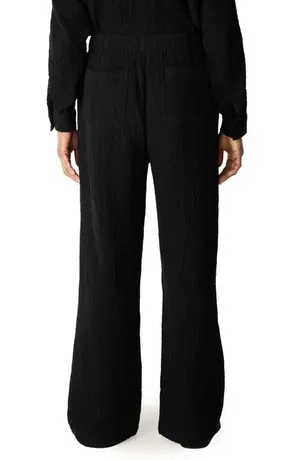 Eileen Fisher Organic Cotton Gauze Straight Leg Pants