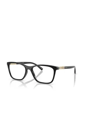 VOGUE EYEWEAR 53mm Rectangle Optical Glasses - Black