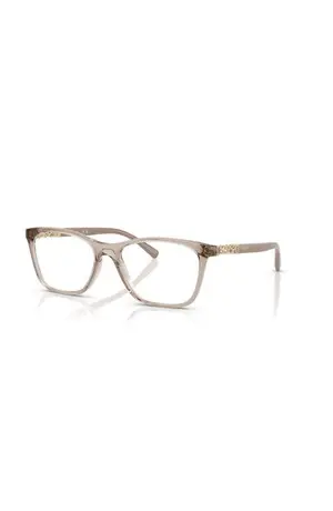 VOGUE EYEWEAR 53mm Rectangle Optical Glasses Brown