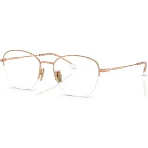 VOGUE EYEWEAR 53mm Irregular Optical Glasses Pink