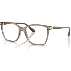 VOGUE EYEWEAR 51mm Square Optical Glasses - Brown