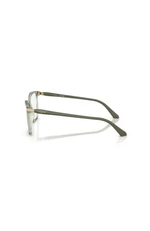 VOGUE EYEWEAR 51mm Square Optical Glasses - Green
