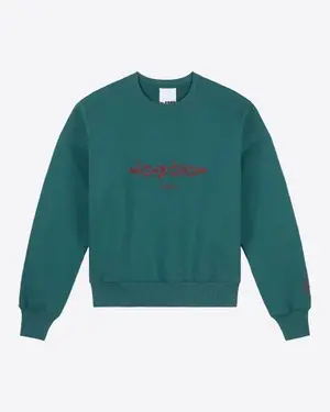 LE PERE Quartier Loopback Cotton Crewneck Sweatshirt