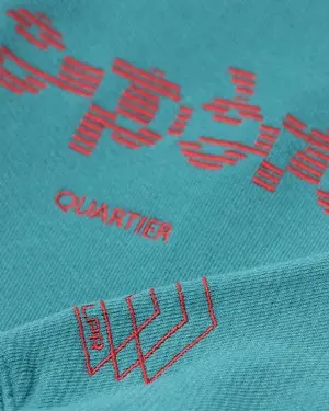 LE PERE Quartier Loopback Cotton Crewneck Sweatshirt