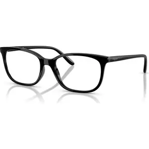 VOGUE EYEWEAR 53mm Rectangle Optical Glasses - Black