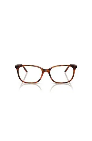 VOGUE EYEWEAR 53mm Rectangle Optical Glasses - Brown