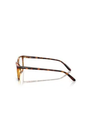 VOGUE EYEWEAR 53mm Rectangle Optical Glasses - Brown