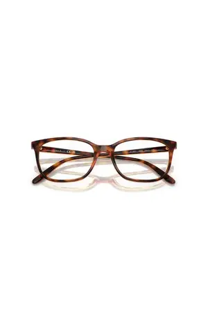 VOGUE EYEWEAR 53mm Rectangle Optical Glasses - Brown