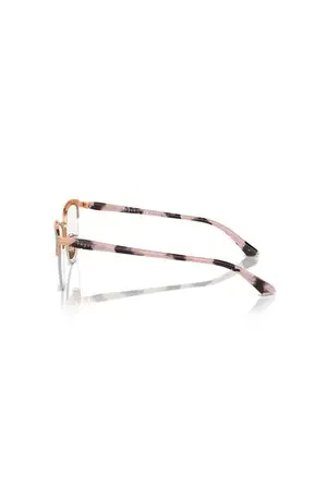 VOGUE EYEWEAR 53mm Oval Optical Glasses - Red