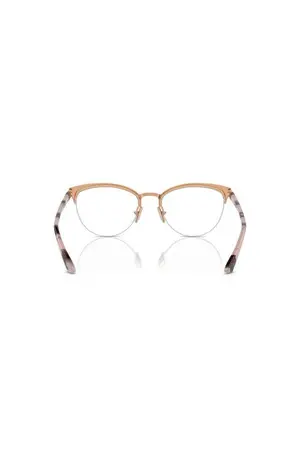 VOGUE EYEWEAR 53mm Oval Optical Glasses - Red