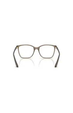 VOGUE EYEWEAR 53mm Square Optical Glasses - Brown
