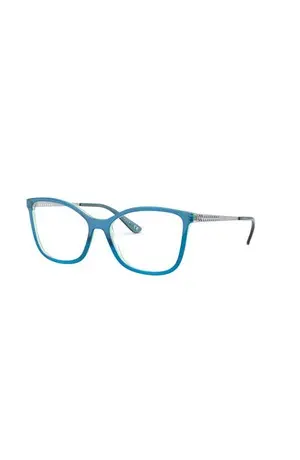 VOGUE EYEWEAR 52mm Butterfly Optical Glasses - Blue