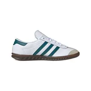 Adidas Hamburg Low Top Sneakers - Cloud White/legacy Teal/gum