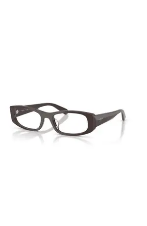VOGUE EYEWEAR 51mm Rectangle Optical Glasses - Brown