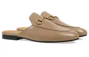 Gucci Princetown Leather Slipper 'brown Leather