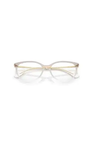 VOGUE EYEWEAR 50mm Oval Optical Glasses - Brown
