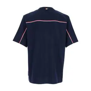 Thom Browne Short Sleeve T-shirt - Navy