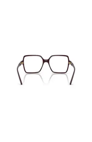 VOGUE EYEWEAR 49mm Square Optical Glasses - Red