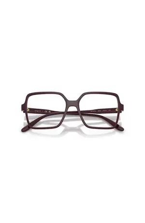 VOGUE EYEWEAR 49mm Square Optical Glasses - Red
